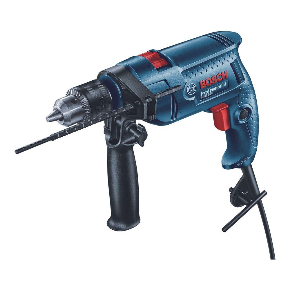 Bosch 220V Professional Impact Drill, 13mm Keyed Chuck, 570W