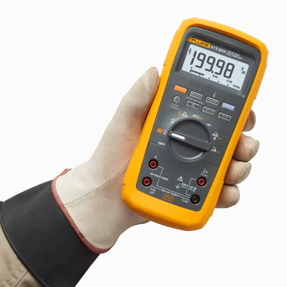 Fluke True RMS Digital Multimeter With Built-In Thermometer, CAT IV ...