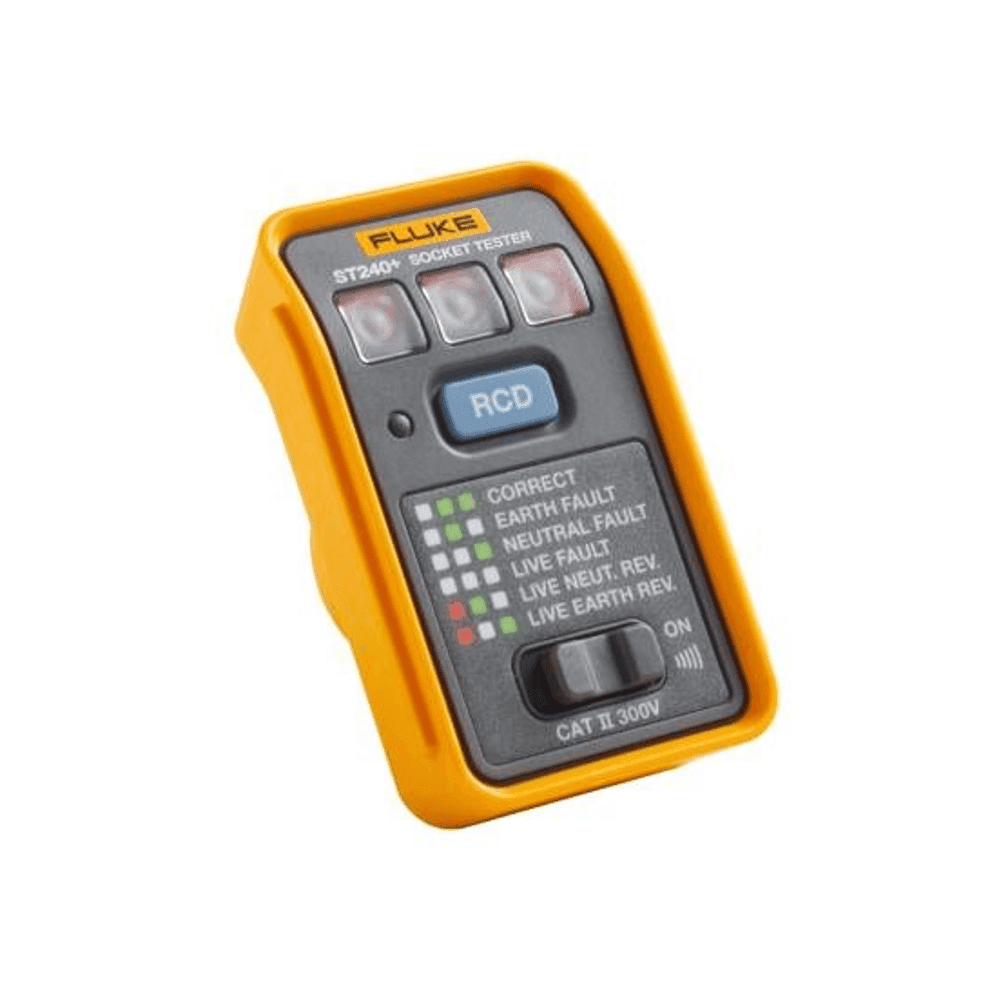 Fluke 230V RCD Socket Tester with Beeper, CAT II 300 V