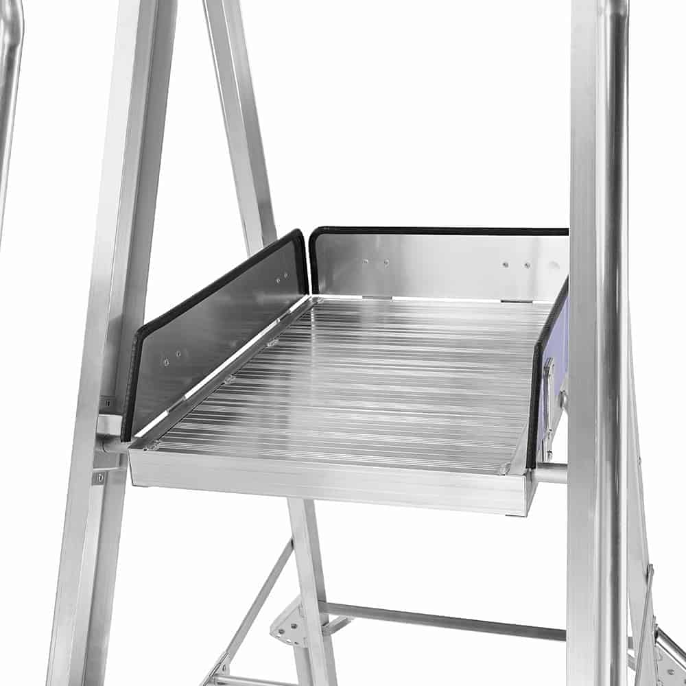 Gazelle 5 ft Aluminium Platform Ladder (1.4m), 8 ft Working Height ...