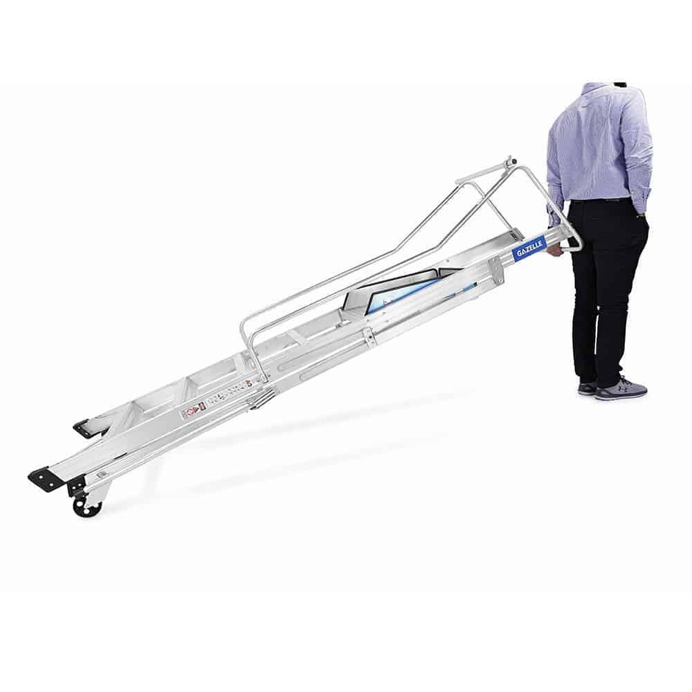 Gazelle 5 ft Aluminium Platform Ladder (1.4m), 8 ft Working Height ...
