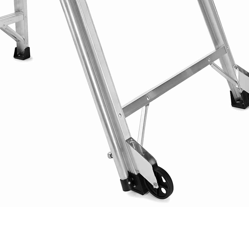 Gazelle 8 ft Aluminium Platform Ladder (2.3m), 11 ft Working Height ...
