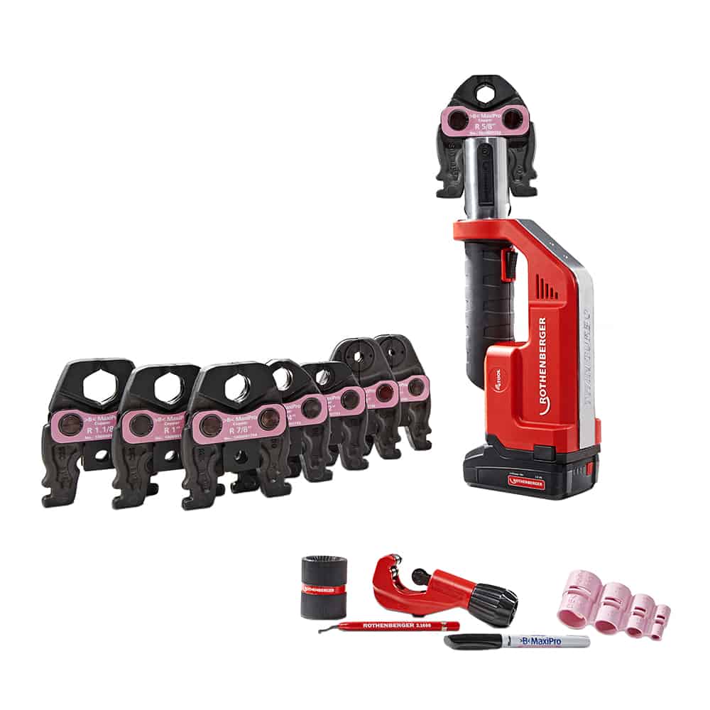 Rothenberger ROMAX Compact TT Set - 18V Pipe Pressing Machine with ...