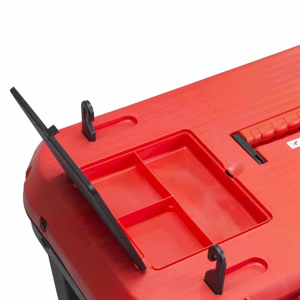 Rubi 29 In. Professional Tool Box, 89L, Plastic, 4 Compartments, with ...